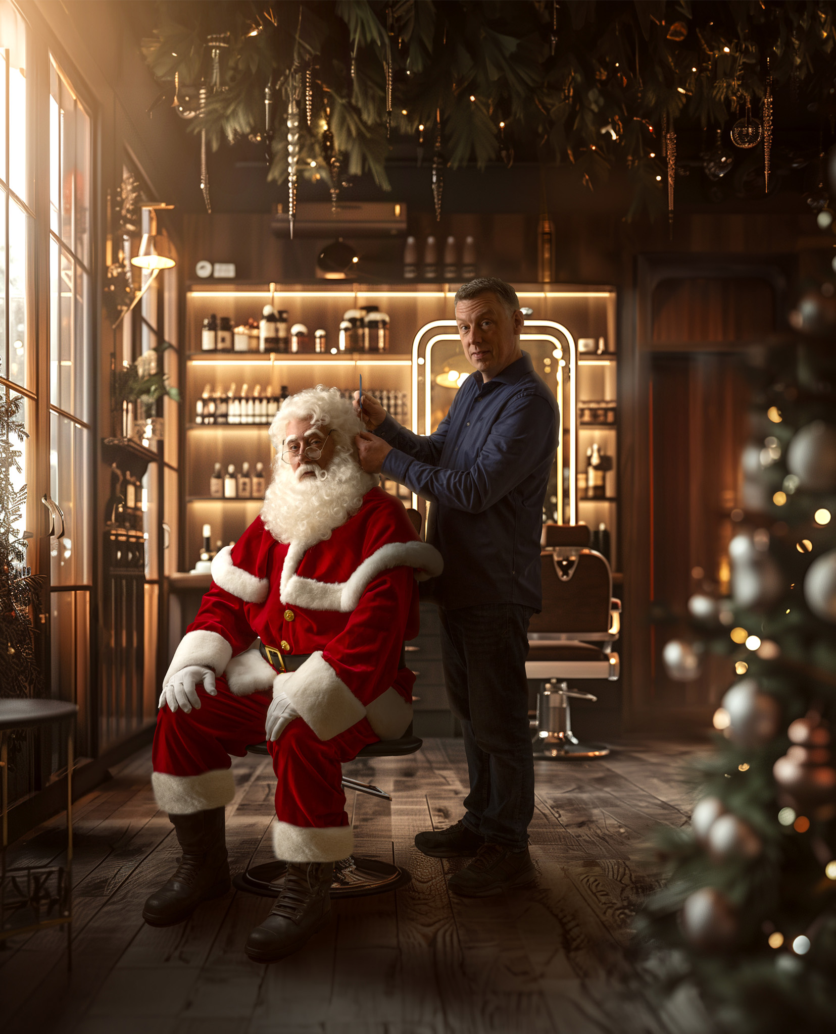 Kerstman baard - Sinterklaaskrullen